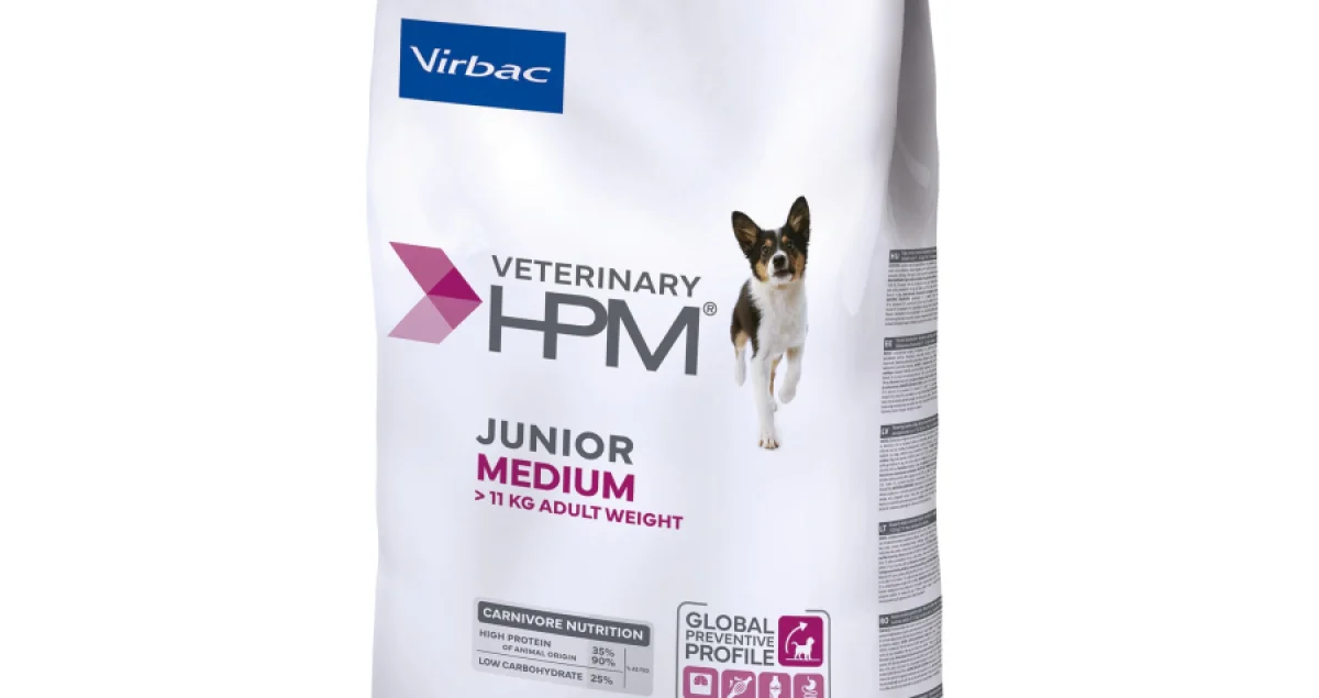 Croquettes pour chien Virbac Veterinary HPM Junior Dog Special Medium ...